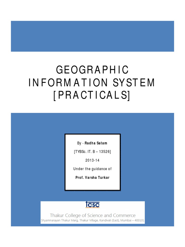 GIS Manual | Download Free PDF | Geographic Information System | Line ...
