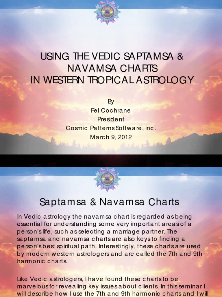 Saptamsa and Navamsa Charts PDF | Download Free PDF | Esoteric ...