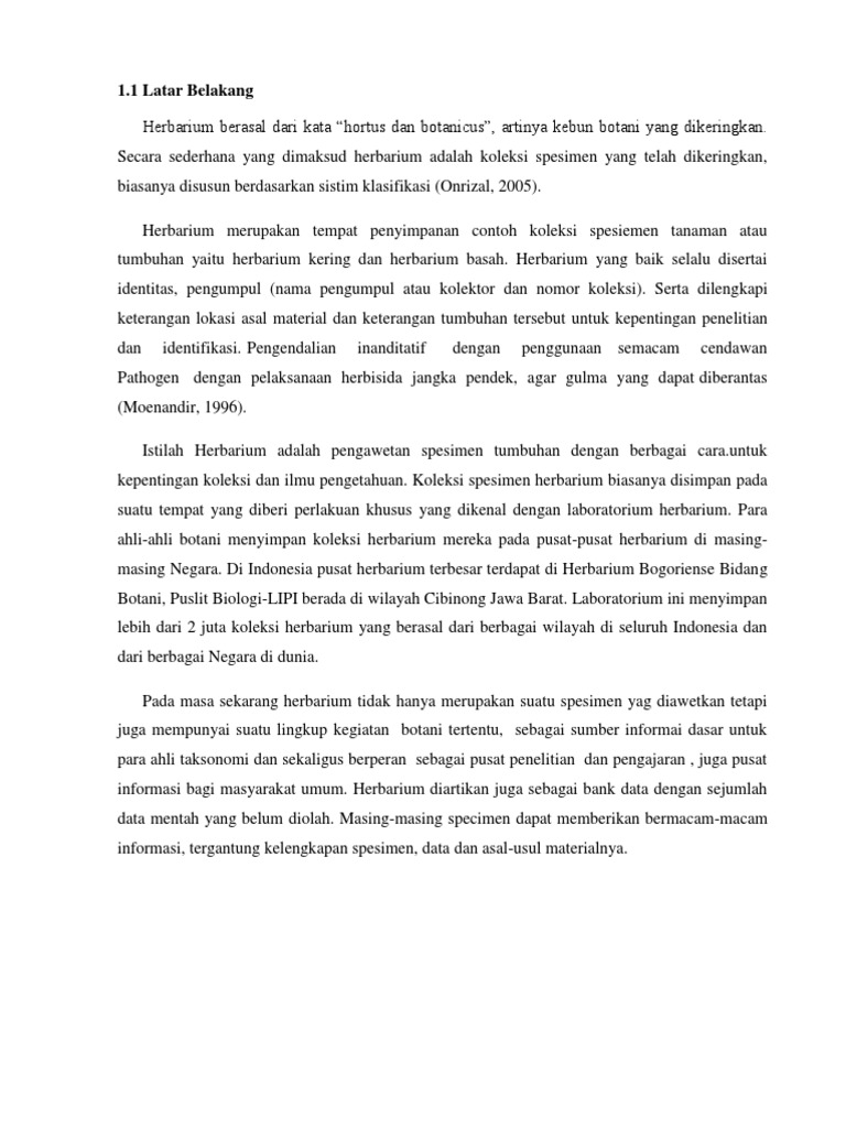Laporan Awetan Basah Lumut | PDF