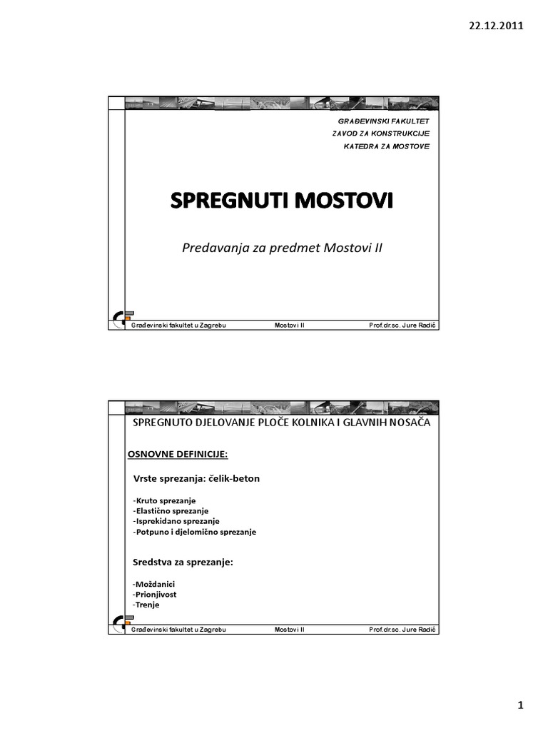 Spregnuti Mostovi Jure Radic | PDF