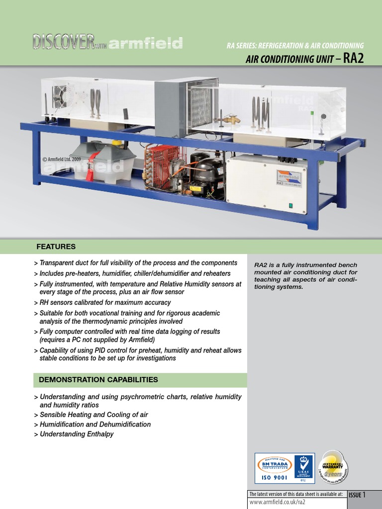 RA2 Air Conditioning Unit - Issue 1 | PDF | Hvac | Air Conditioning