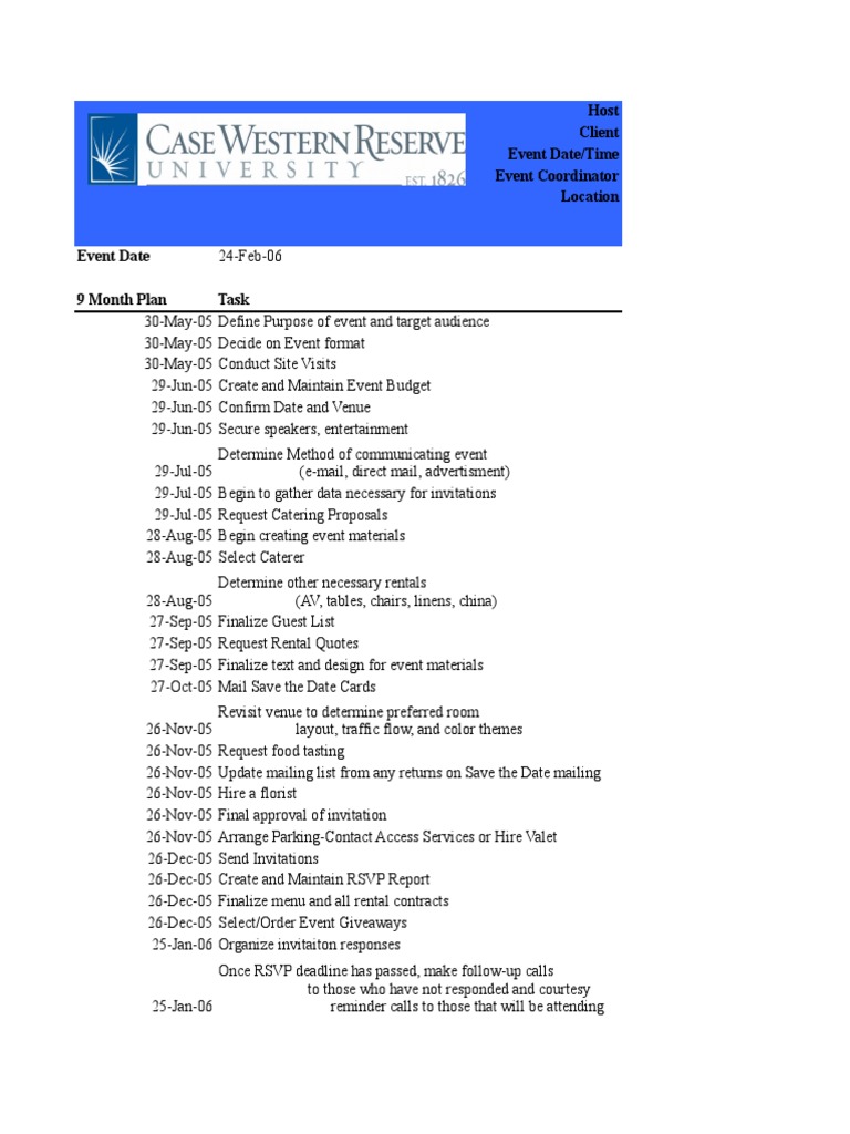 Simple Event Order Template | Download Free PDF | Mail | Communication