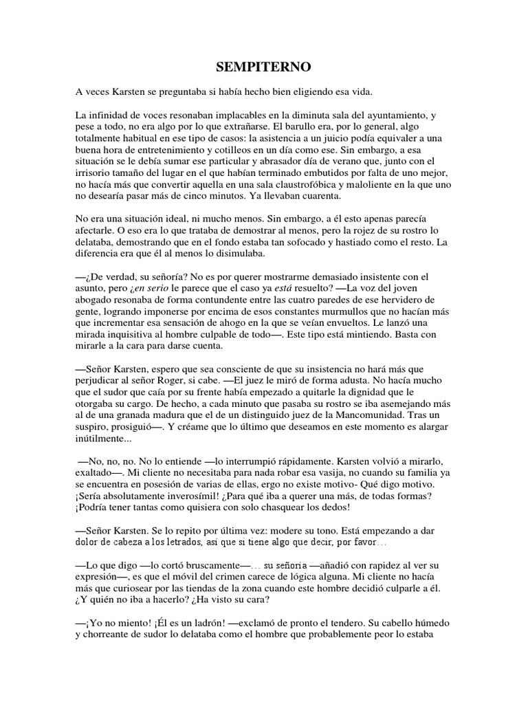 Sempiterno PDF | Descargar gratis PDF | Verdad | Cerveza