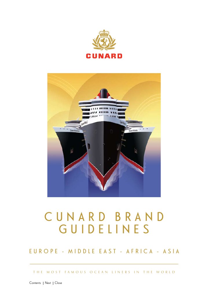 Cunard Brand Guidelines Overview | PDF | Cunard Line