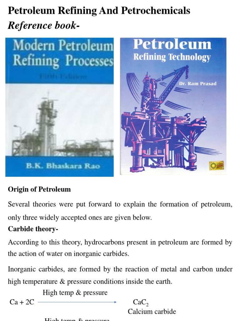 Reference Book-: Petroleum Refining and Petrochemicals | Download Free PDF | Distillation ...