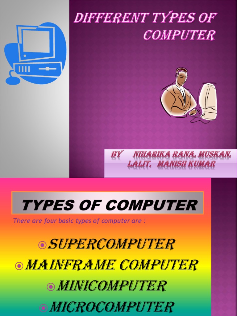 Different Types of Computer | PDF | Microcomputers | Supercomputer
