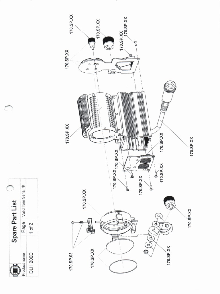 Dedo Spare Parts List | PDF