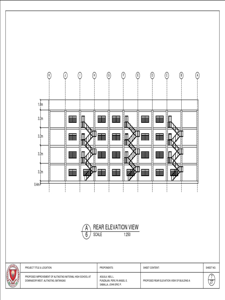 School Building Rear Elevation | PDF