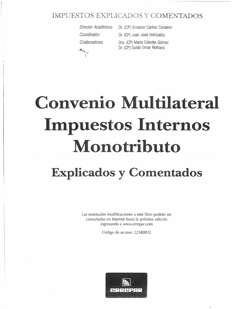 Convenio Multilateral 2016 | PDF