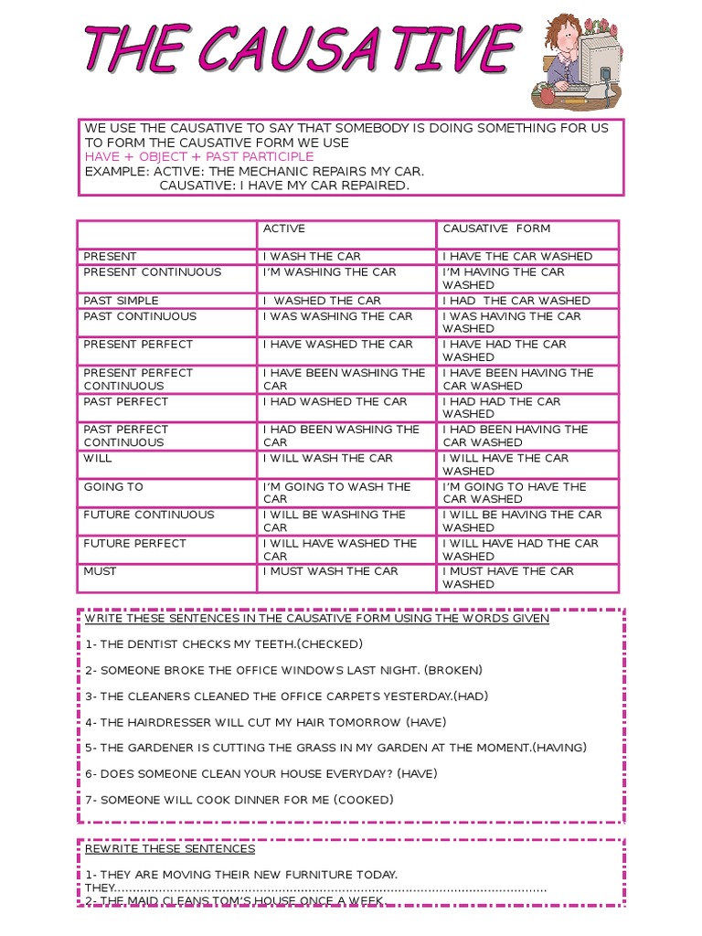 The Causative Fun Activities Games 1086 | PDF | Linguistic Typology | Linguistic Morphology