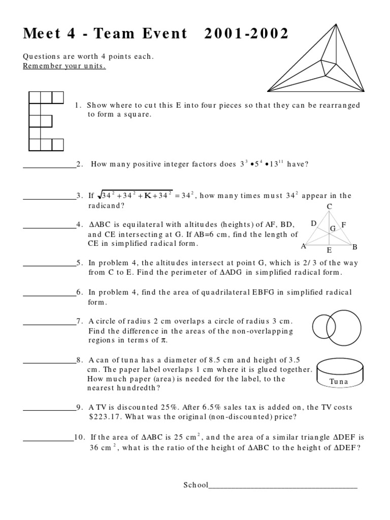 Meet 4 Team Event | PDF