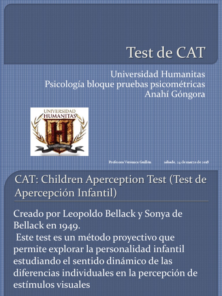 Test de CAT | PDF | Temor | Sicología