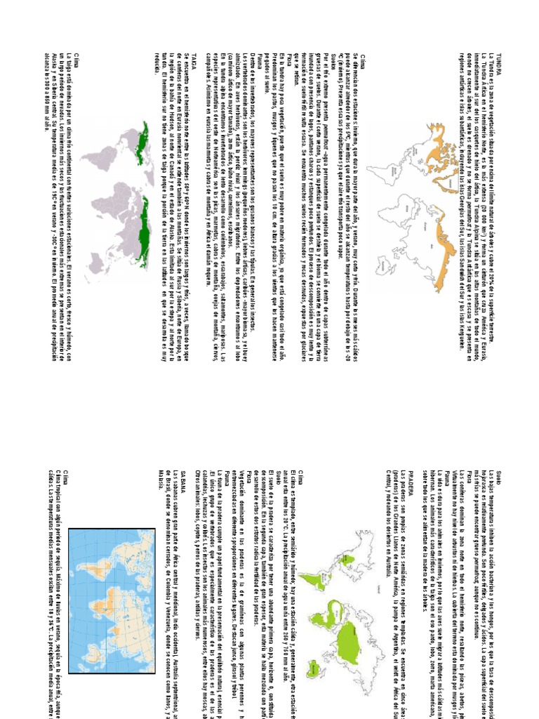 Fichas de Biomas Terrestres | PDF | Geografía Física | Conservación