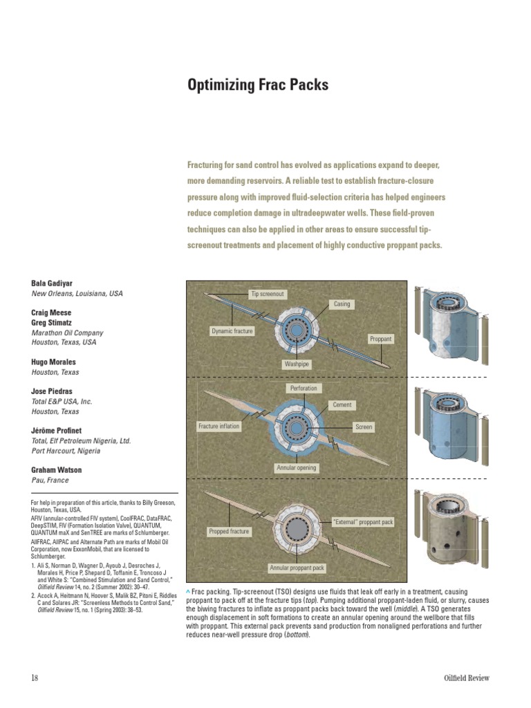 Frac Tip Isolation in Deepwater Wells | PDF | Hydraulic Fracturing ...
