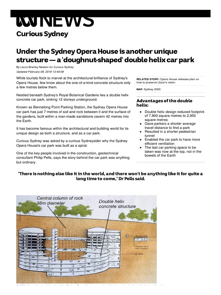 Opera House Car Park | PDF | Tunnel | Sydney