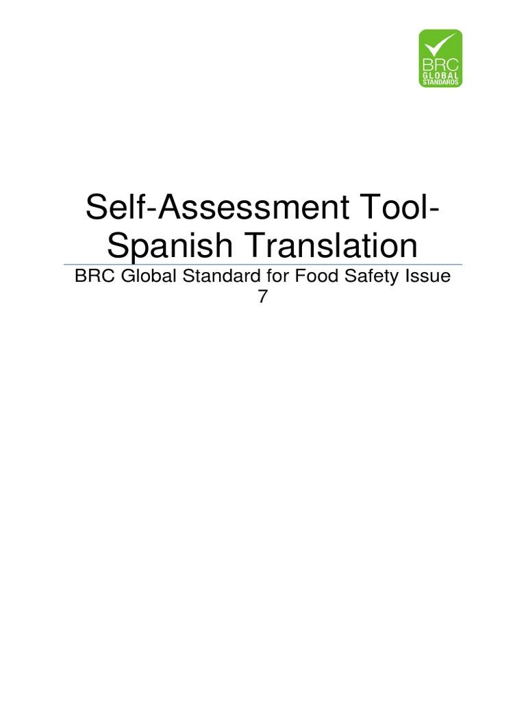 BRC Checklist | Descargar gratis PDF | Análisis de Riesgo y Puntos ...