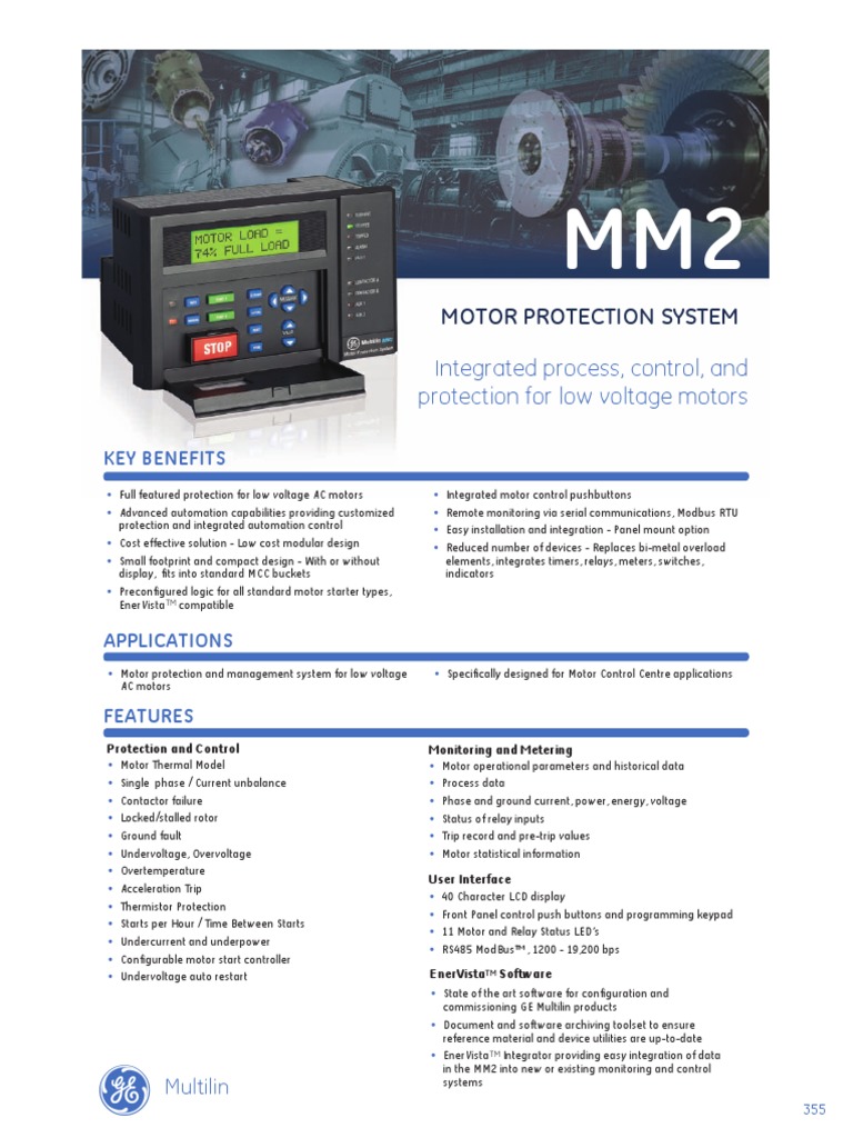 Motor Protection System: Integrated Process, Control, and Protection ...