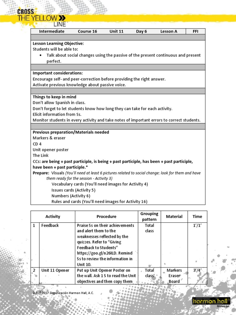 Simple Lesson Planning For An English Class | PDF | Vocabulary | Grammar