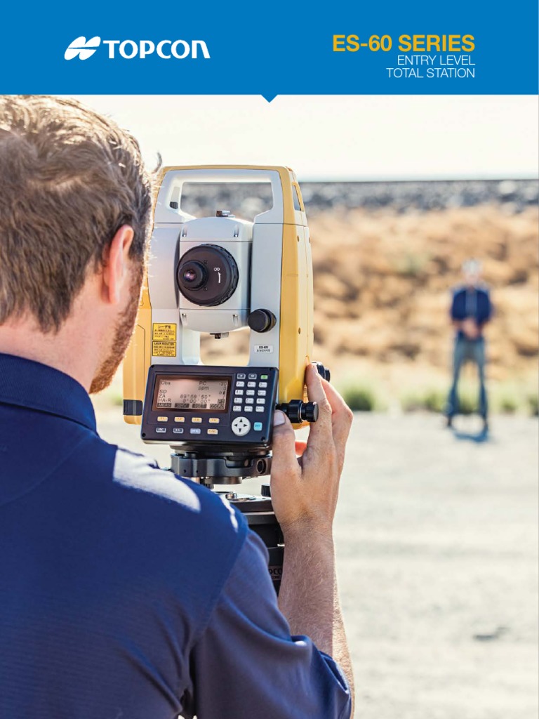 Tutoriall Pelaksaan Total Station Topcon Es 62,, TLP-087809762415 | PDF ...