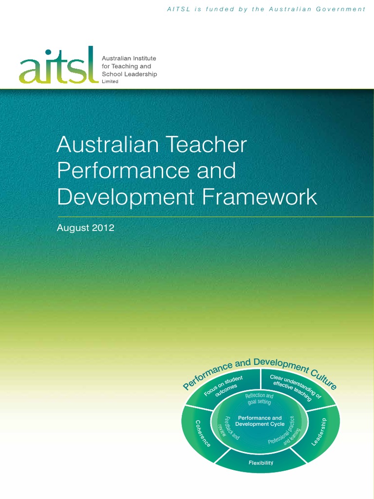 Aitsl Australian Teacher Performance and Development Framework 2012 ...