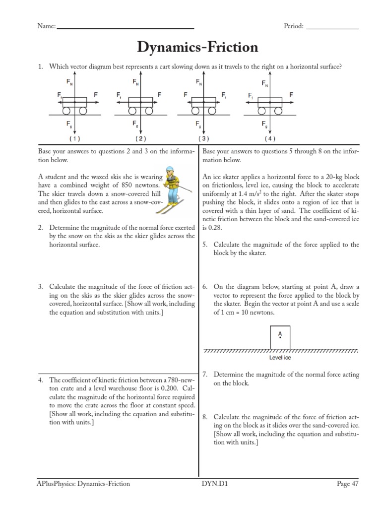 10 Dynamics Friction | PDF | Friction | Force