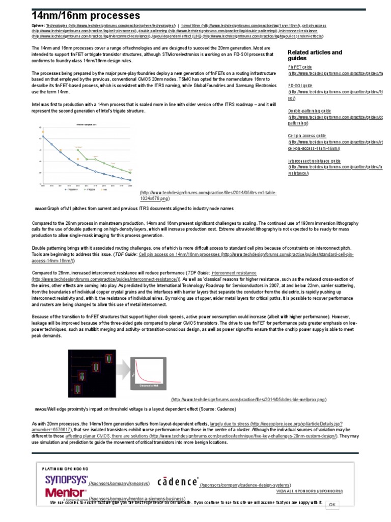14nm - 16nm Processes PDF | PDF | Semiconductors | Electronic Engineering