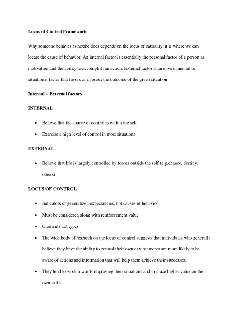 LOC Theoretical Framework | PDF
