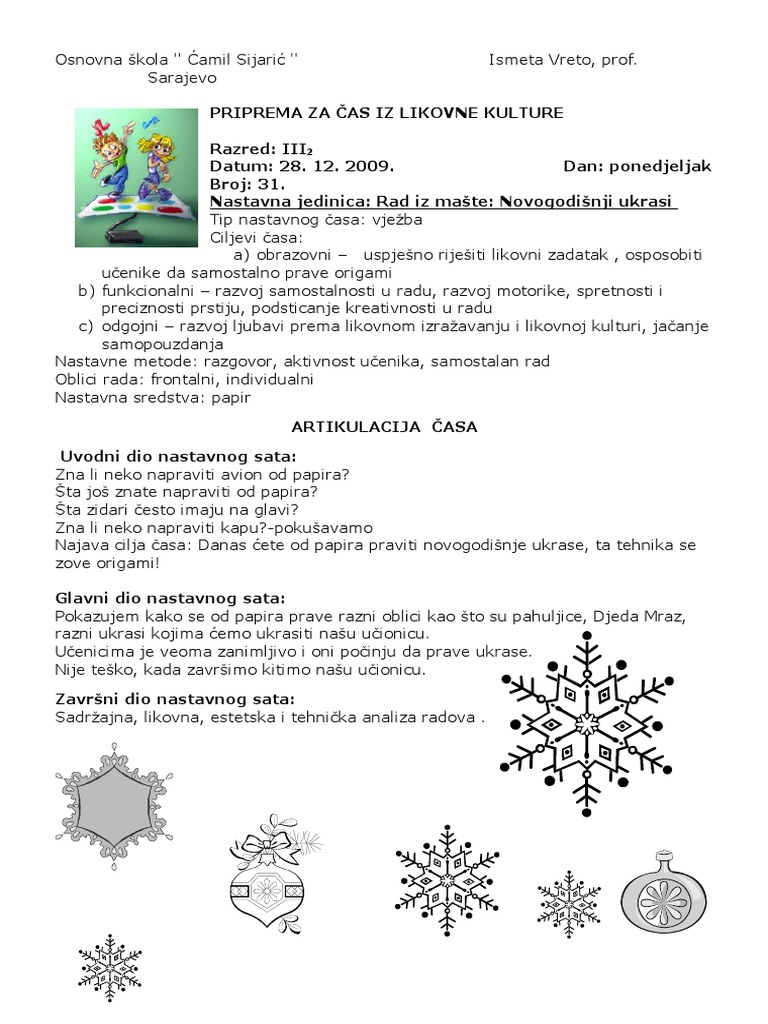 Novogodisnji Ukrasi Origami | PDF