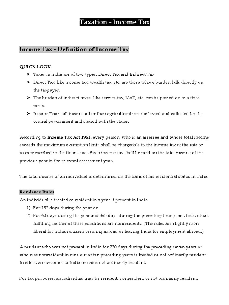 Understanding Income Tax in India | PDF | Employee Benefits | Taxes