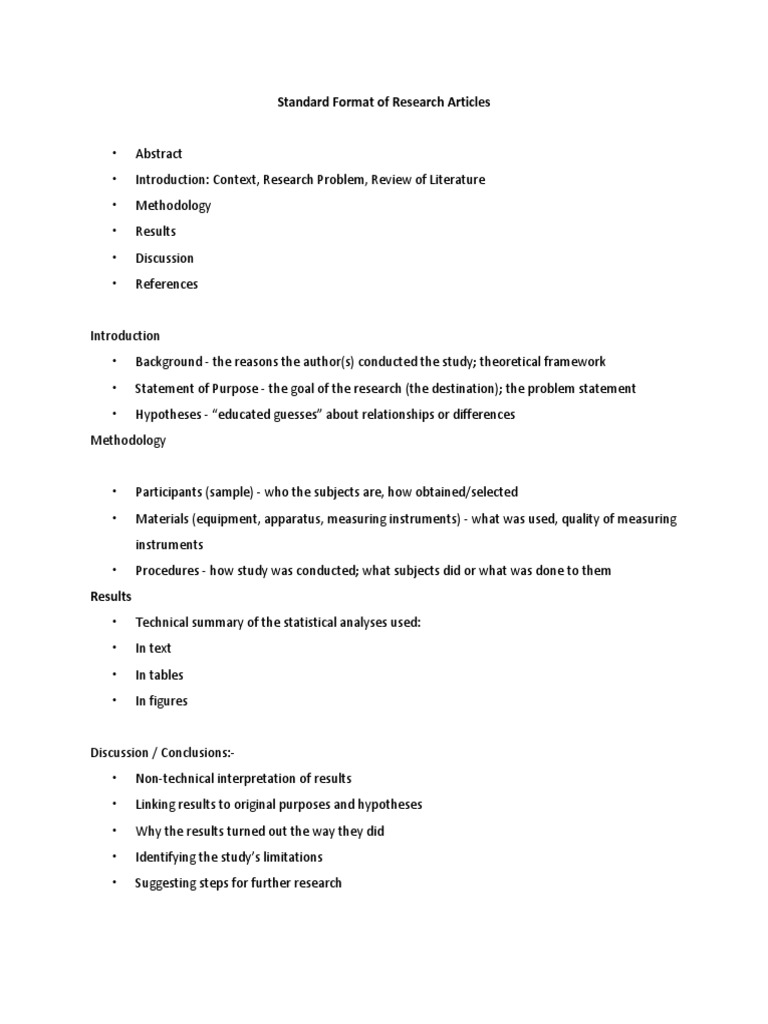 Research Paper Guidelines | PDF
