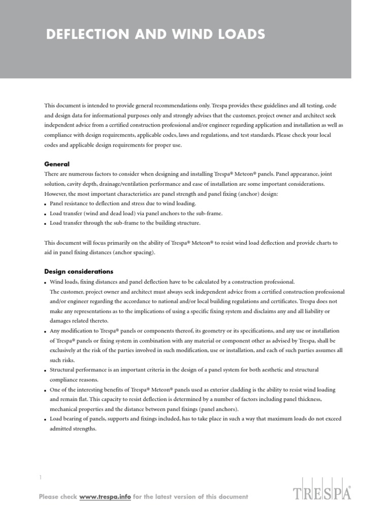 Deflection and Wind Load | PDF | Structural Load | Websites