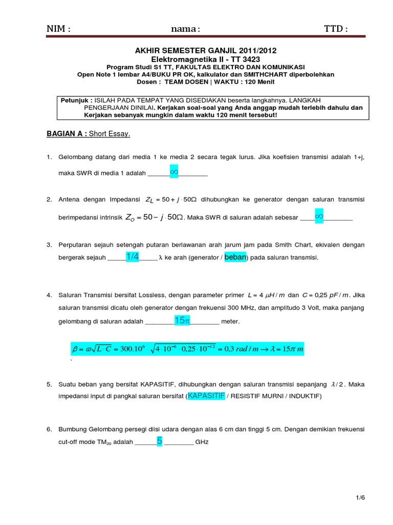 Contoh Uas 2011 With Solution | PDF | Metode & Bahan Ajar | Sains & Matematika