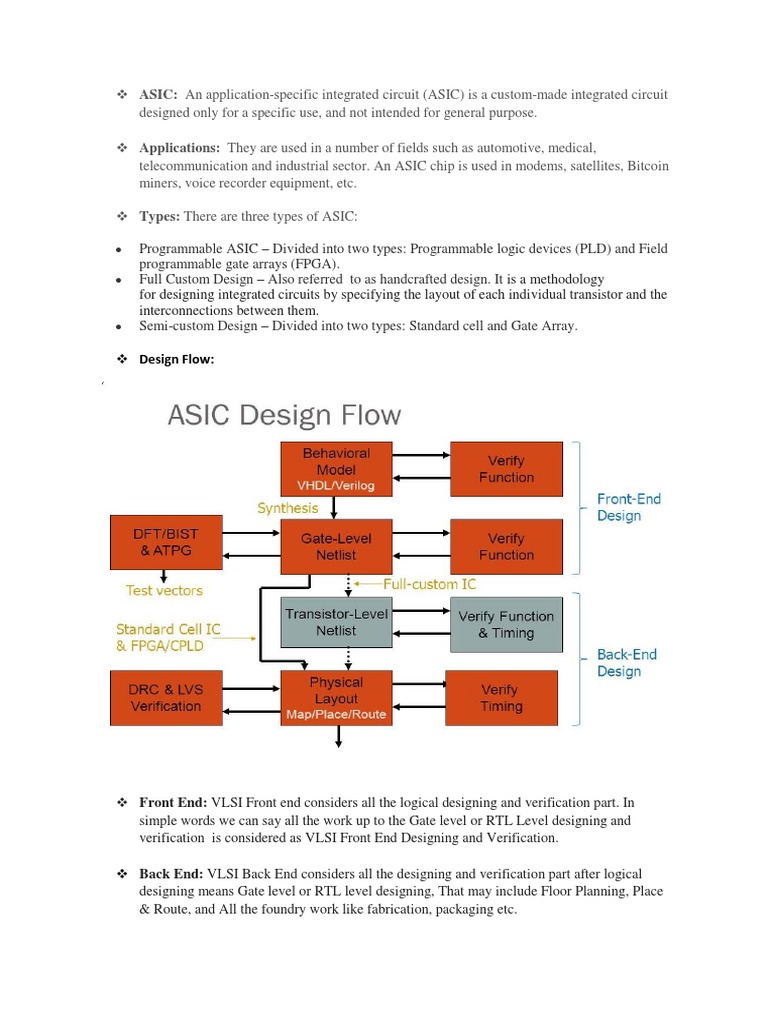ASIC Design Flow | PDF
