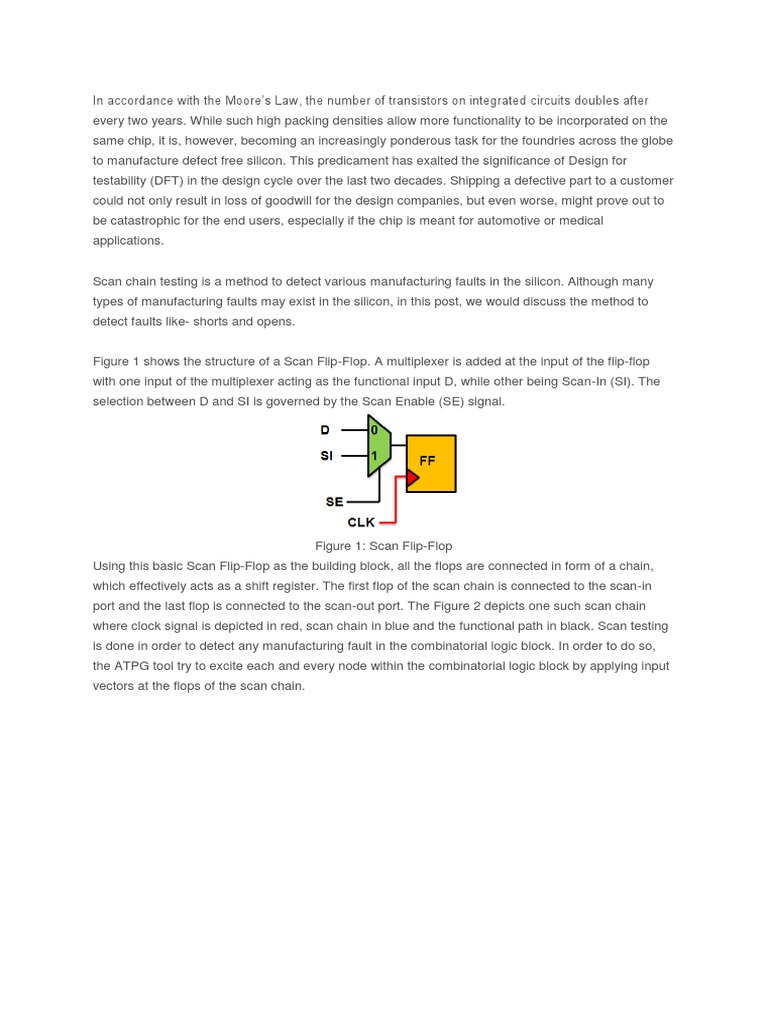 Overview of Scan Insertion | Integrated Circuit | Digital Electronics