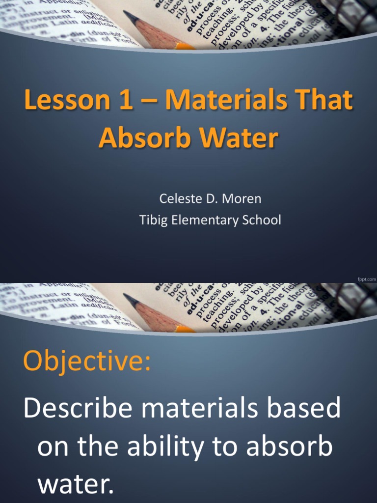 Q1 Science 4 Lesson 1 Day 1 | PDF | Water | Materials
