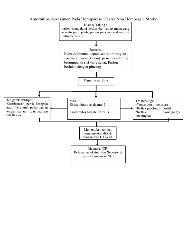 Algoritma Hemiparese Dextra Stroke | PDF