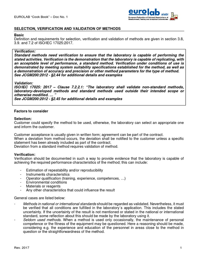 Lab Method Validation Guide | PDF | Verification And Validation | Uncertainty