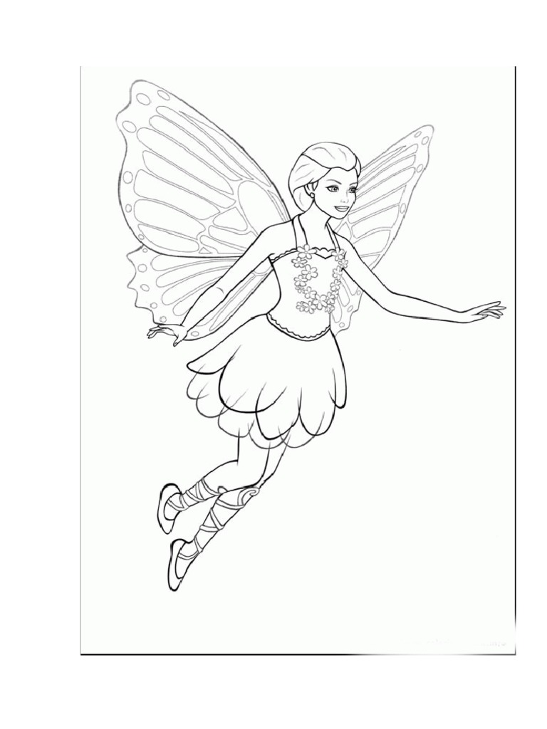 Planse Colorat Barbie | PDF