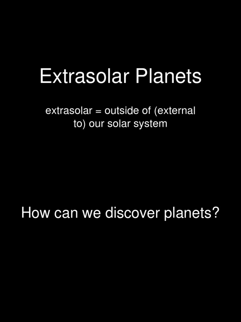 Extrasolar Planets | PDF | Planets | Exoplanet