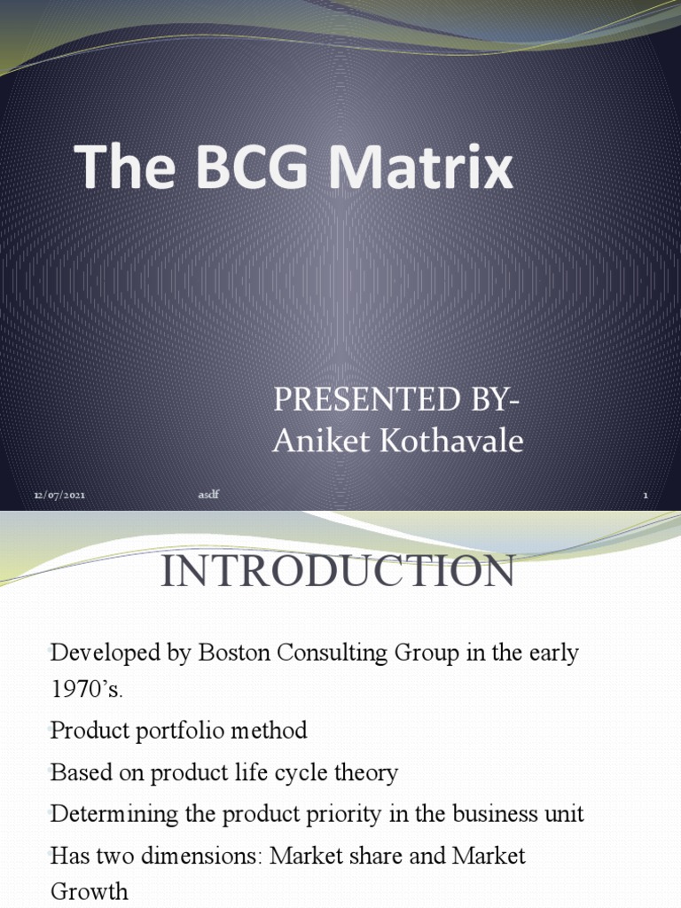 Understanding the BCG Matrix | PDF