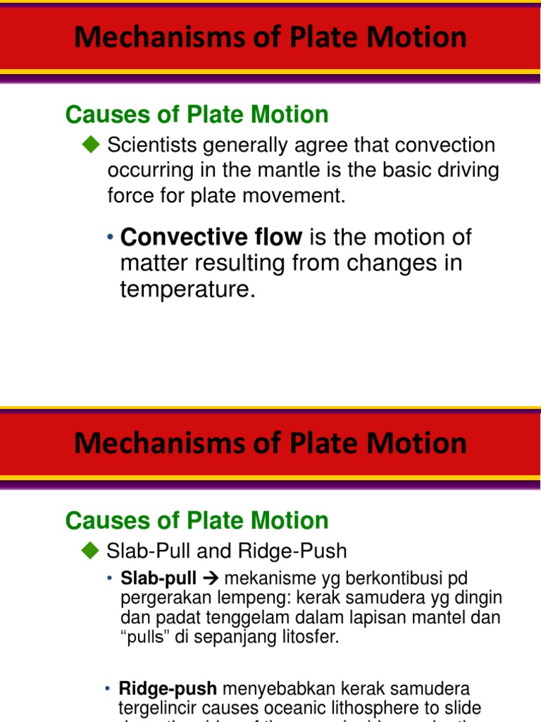 3-4 Mechanisms of Plate Motion | PDF | Plate Tectonics | Mantle (Geology)