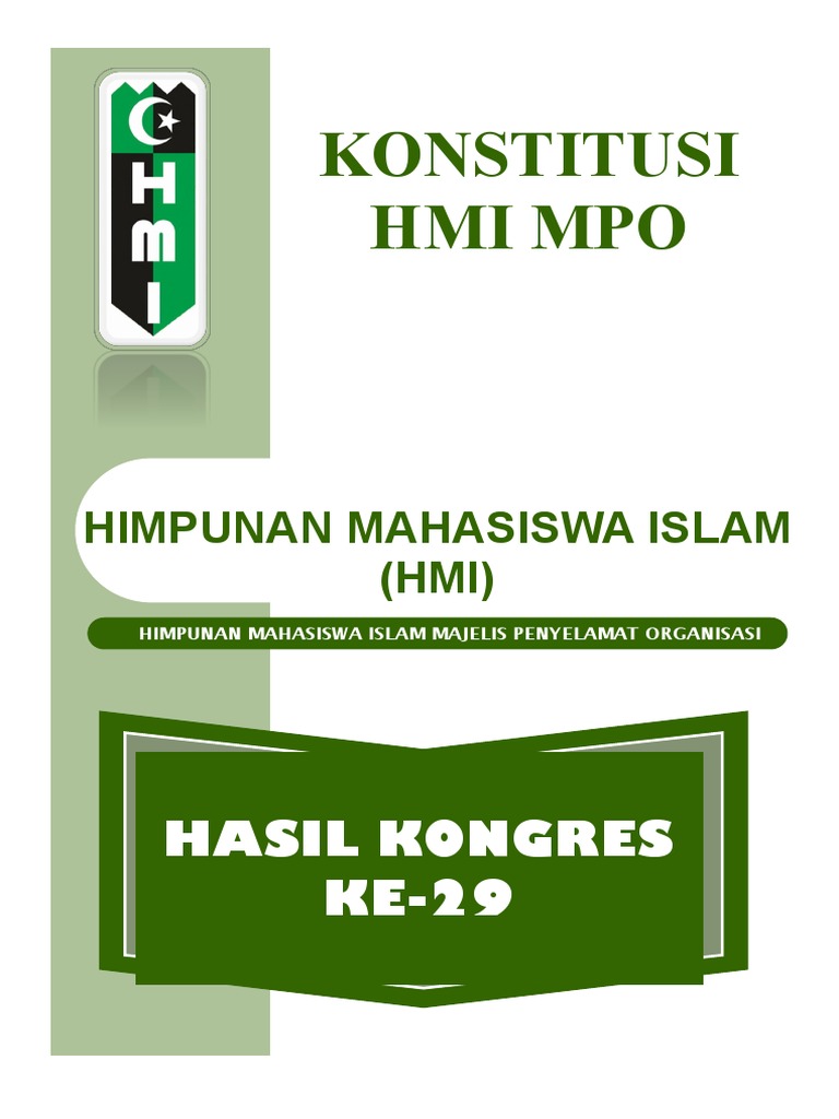 Konstitusi HMI MPO | PDF