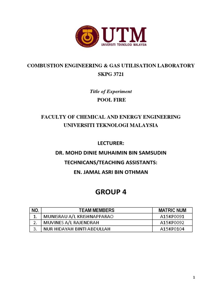 Pool Fire (OK) | PDF | Combustion | Fires