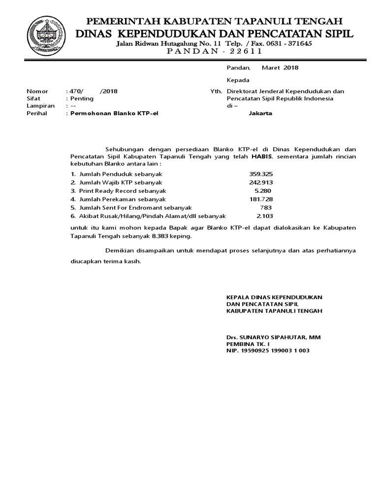 Surat Dinas MRT | PDF