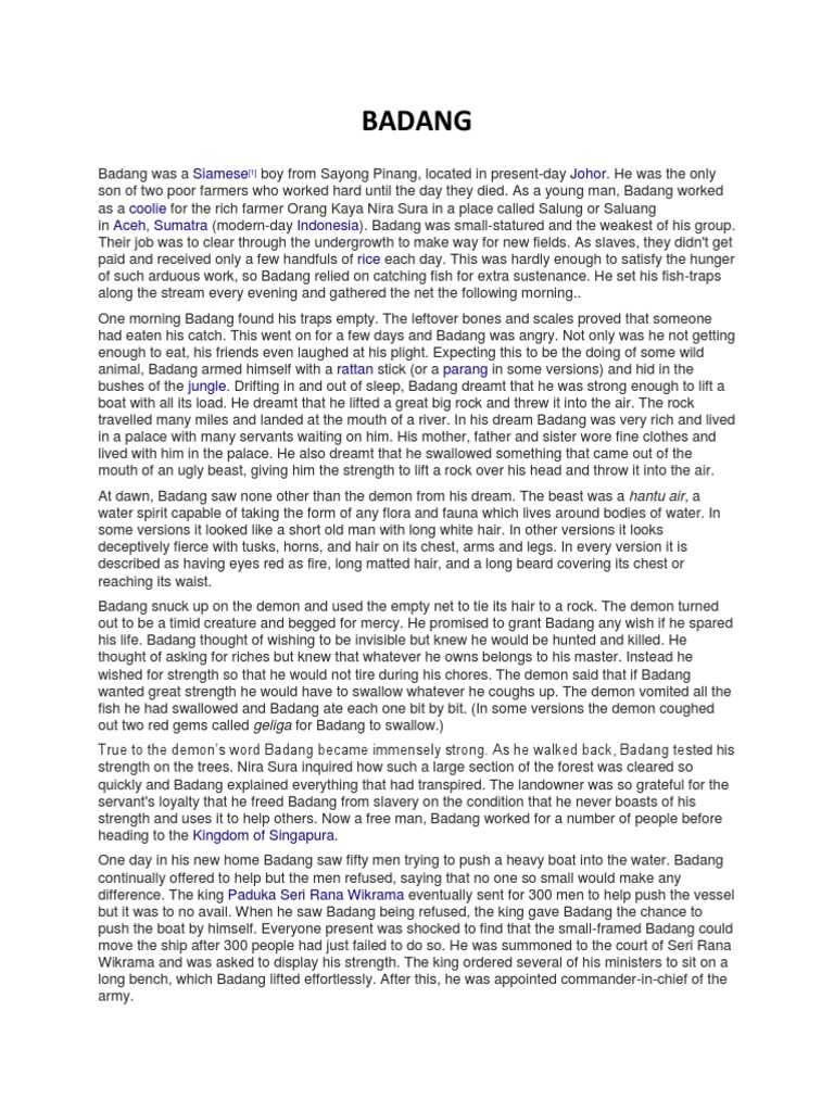 BADANG | PDF | Cultural Anthropology | Traditions