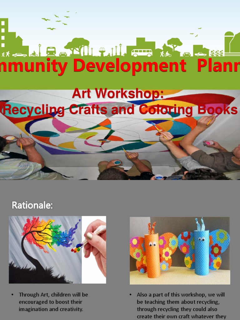 Art Workshop: Recycling Crafts and Coloring Books: Community ...