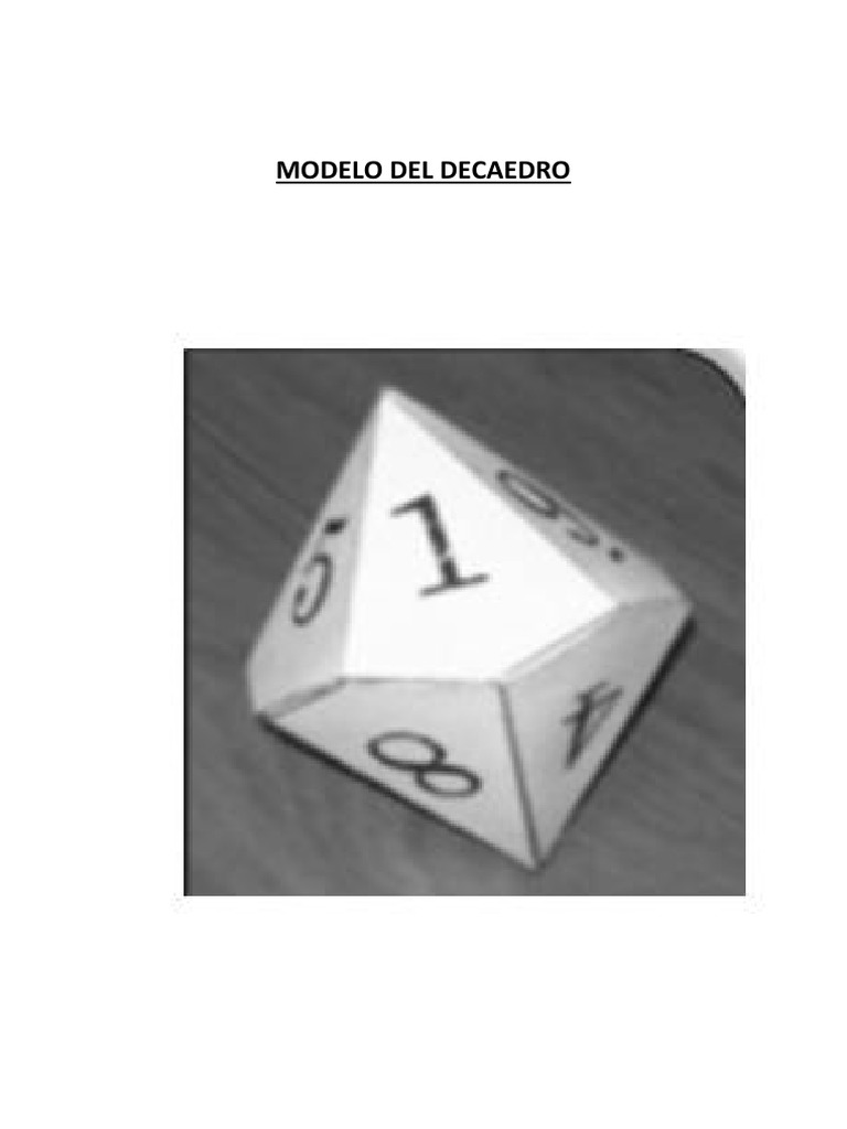 Modelo Del Decaedro | PDF