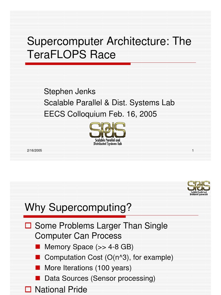 Supercomputer Architecture: The Teraflops Race | PDF | Parallel Computing | Supercomputer