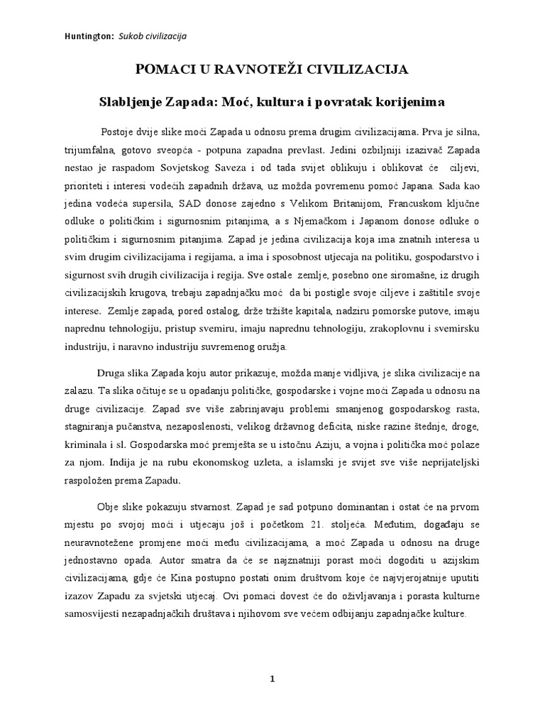 Huntington 2. I 3. Poglavlje | PDF