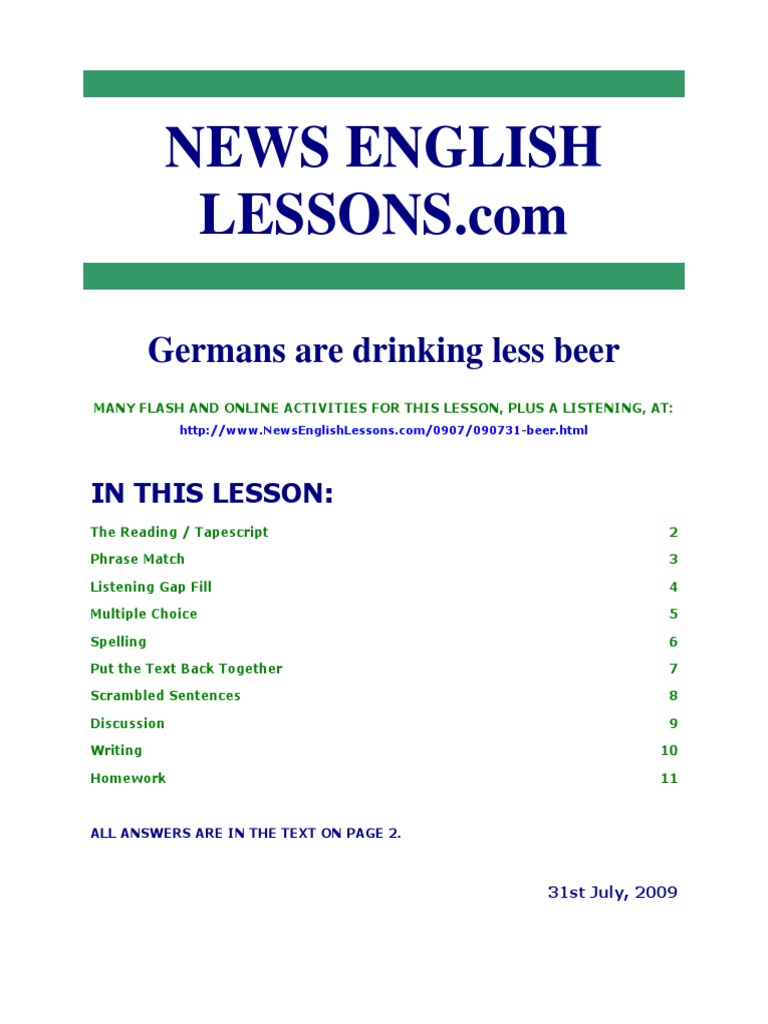 Beer PDF | PDF | Drink | Alcoholic Drinks